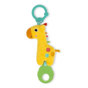 bright starts tug tunes on-the-go toy for stroller and carriers - giraffe - unisex, newborn +