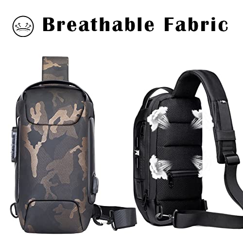 Metooka Carrying Case for Steam Deck Console & Accessories Shockproof Protective Crossbody Shoulder Chest Backpack with Pockets Fit Console for Travel and Home Storage