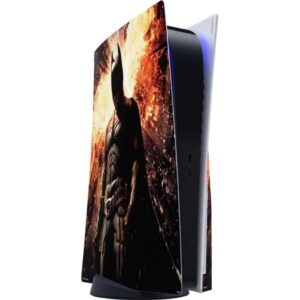 skinit decal gaming skin compatible with ps5 console - officially licensed warner bros the dark knight rises design