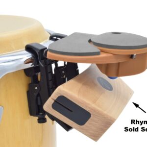 Native Tongue Percussion RhymStryker, Drum Mounted Percussion Hand Striker Brown