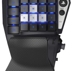 HORI Tactical Assault Commander (TAC) Mechanical Keypad for PlayStation®5, PlayStation®4, and PC - PC-Style Keypad for FPS, MMO, and more - Officially Licensed by Sony