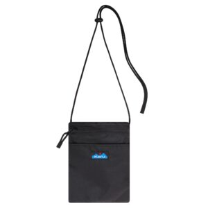 kavu summerland pouch passport crossbody rope sling - blackout