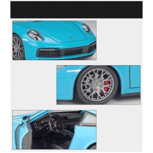 1:24 for Porsche 911 Carrera 4S Alloy Sports Car Model Diecast Metal Toy Vehicles Car Model Childrens Toy Gift Model Cars (Color : Yellow)