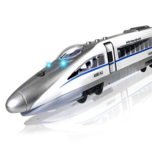 bullet train mini toys for kids with sound & light - train set for 3 4 5 6 years old boys girls classic toy gift for holiday, birthdays or christmas