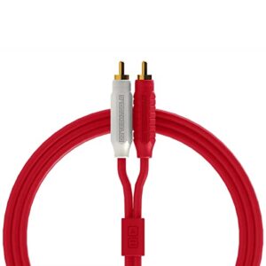 dj techtools chroma cables audio 2.0: 2m rca to rca (red)