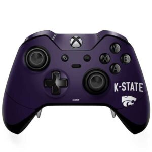 skinit decal gaming skin compatible with xbox one elite controller - officially licensed college k-state logo design