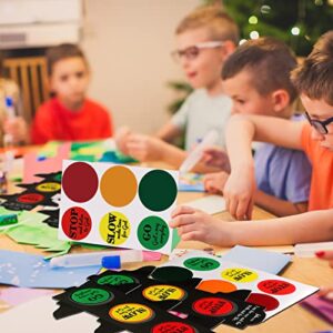 Eaasty 30 Pcs Christian Crafts Sunday School Crafts Religious Crafts for Kids Inspirational Traffic Light Craft Kit Bible Crafts for Children Bulk John 14: 6 Crafts Religious Party Classroom Favor