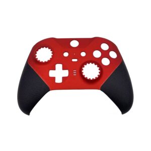 hzjunsi shell case replacement front housing faceplate cover compatible with xbox elite wireless controller series 2 core (red limited edition)