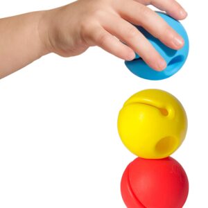 Fat Brain Toys MOX 3-Set Primary by MOLUK - Sensory Balls, Creative Play, Ages 0+