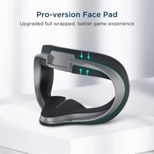 KIWI design Elite Strap with Battery and Face Cushion Pad Compatible with Quest 2