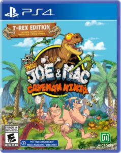 new joe and mac: caveman ninja - t-rex edition (ps4)