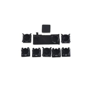 9pcs Replacement Screw Rubber Feet Screw Cap Mat for Playstation3 PS3 Slim 2000 3000 Controller (9pcs)