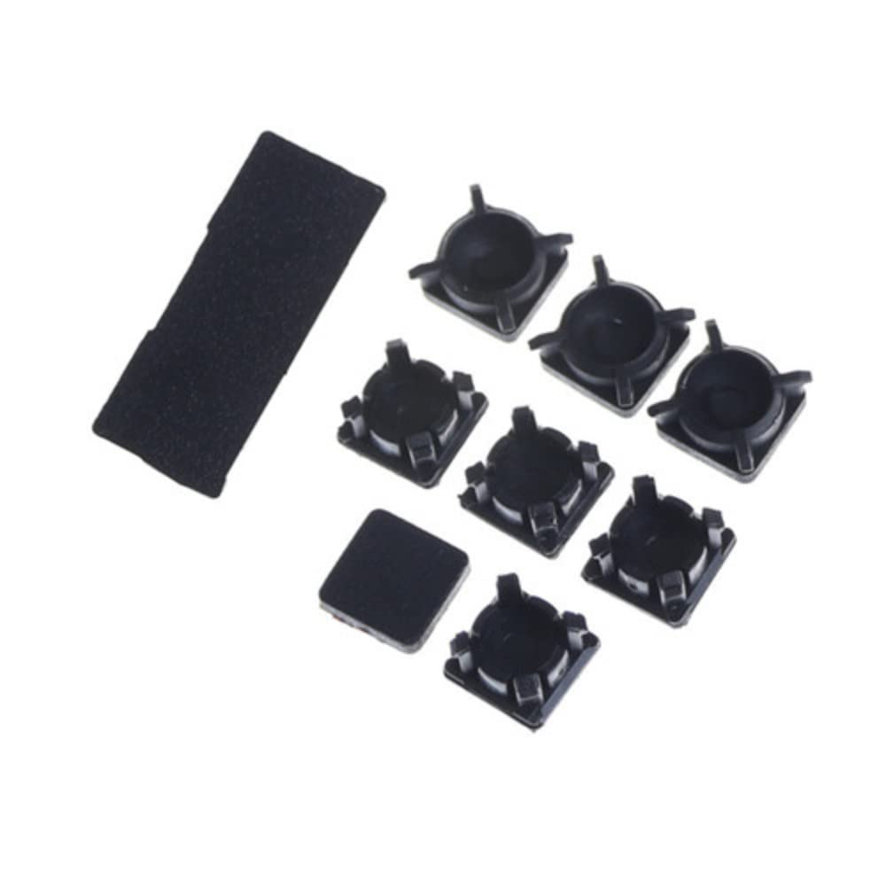 9pcs Replacement Screw Rubber Feet Screw Cap Mat for Playstation3 PS3 Slim 2000 3000 Controller (9pcs)