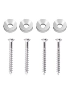 metallor guitar neck joint bushings and bolts mounting ferrules metal with mounting screws for electric guitar or bass guitar 4pcs chrome