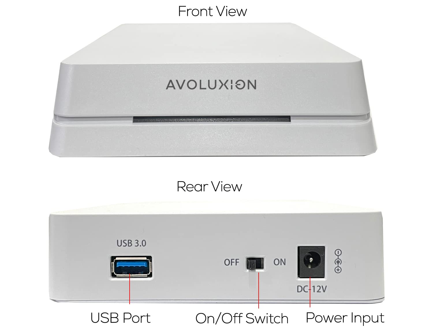 Avoluxion HDDGear Pro (White) 6TB 7200RPM USB 3.0 External Gaming Hard Drive (for PS5, Pre-formatted) - 2 Year Warranty (Renewed)