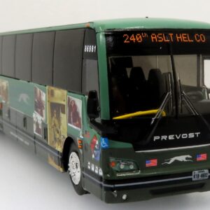 Prevost X345 Bus Greyhound Military Tribute Special Edition 1/87 Scale-HO Scale Iconic Replicas 3rd Editon