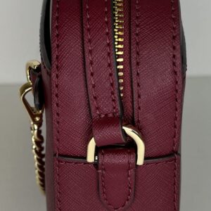 Michael Kors Jet Set Large Chain Crossbody Bag bundled with with SM TZ Coinpouch Wallet Purse Hook (Mulberry/Signature MK Mulberry