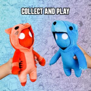 P.M.I. Gang Beasts Plush Buddies - Blue Bear - 8 Inch Plush Toys - Great Gift for Boys and Girls - Huggable Plush Toys for Kids - Official Gang Beasts Plush Toys