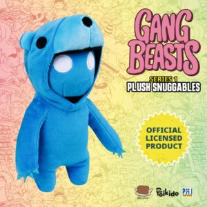 P.M.I. Gang Beasts Plush Buddies - Blue Bear - 8 Inch Plush Toys - Great Gift for Boys and Girls - Huggable Plush Toys for Kids - Official Gang Beasts Plush Toys