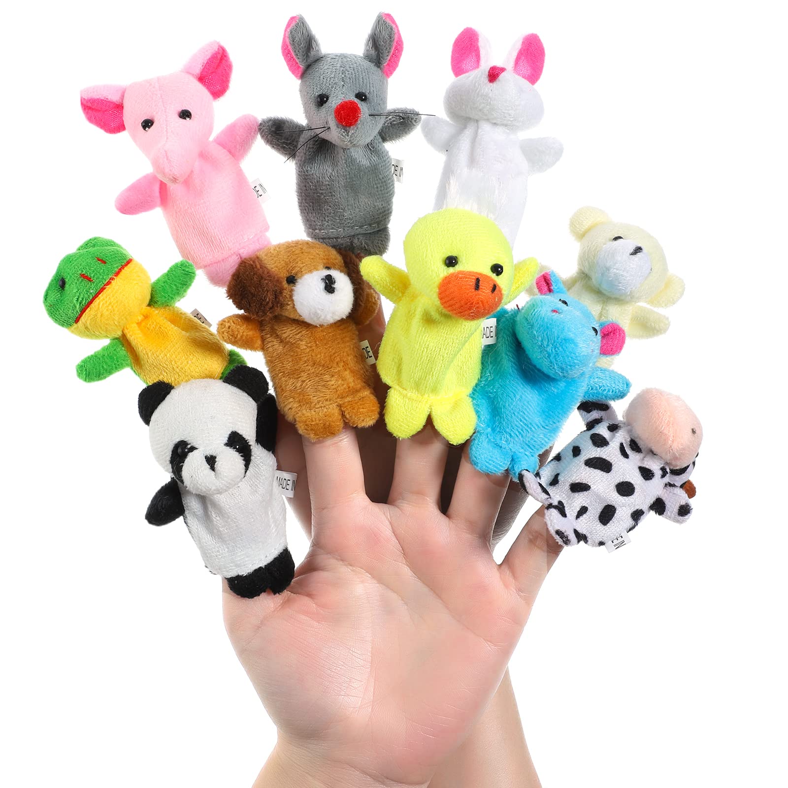 BILLMOSS Valentines Day Gifts for Kids - 20 Pack Valentines Cards with Finger Puppets Plush Animal Toys for Kids School Gift Exchange Classroom School Gift Exchange Prize Rewards Party Favors