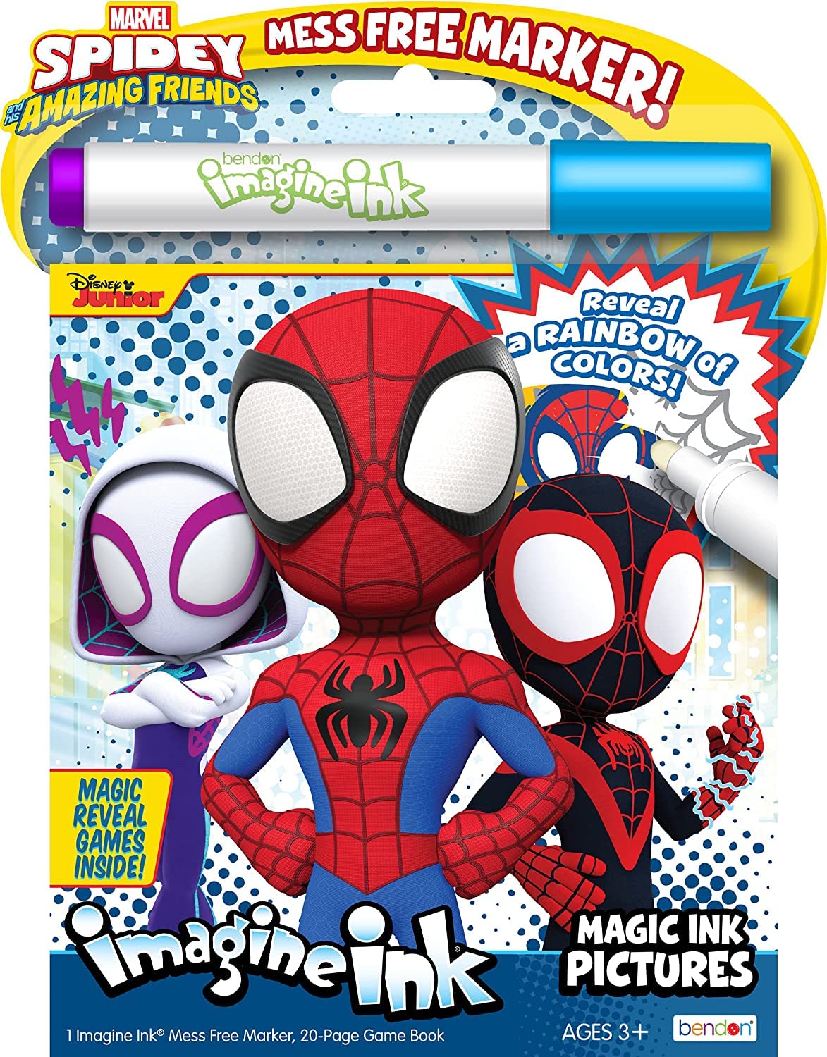 Amazing Spidey Spiderman Superhero Coloring Activity Set Bundle with Coloring Books, Stickers, Imagine Ink Coloring Book and More