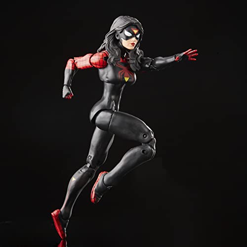 Marvel Legends Series Jessica Drew Spider-Woman, Spider-Man Legends Collectible 6 Inch Action Figures, 2 Accessories