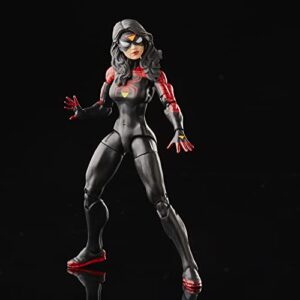 Marvel Legends Series Jessica Drew Spider-Woman, Spider-Man Legends Collectible 6 Inch Action Figures, 2 Accessories