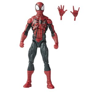 marvel legends series ben reilly spider-man, spider-man legends collectible 6 inch action figures, 2 accessories