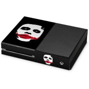 skinit decal gaming skin compatible with xbox one console - officially licensed warner bros smeared joker design