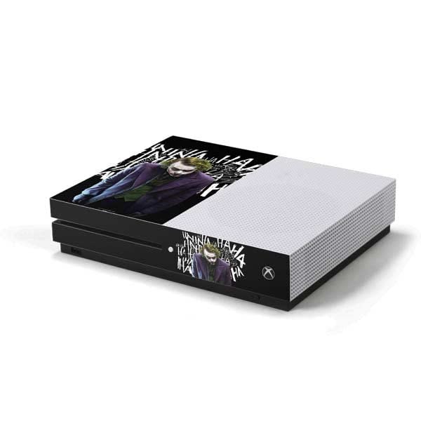 Skinit Decal Gaming Skin Compatible with Xbox One S Console - Officially Licensed Warner Bros Joker The Dark Knight Design