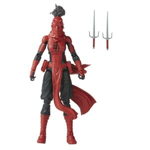 marvel legends series elektra natchios daredevil, collectible 6 inch action figures, 2 accessories