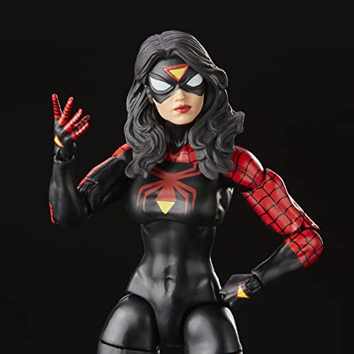 Marvel Legends Series Jessica Drew Spider-Woman, Spider-Man Legends Collectible 6 Inch Action Figures, 2 Accessories