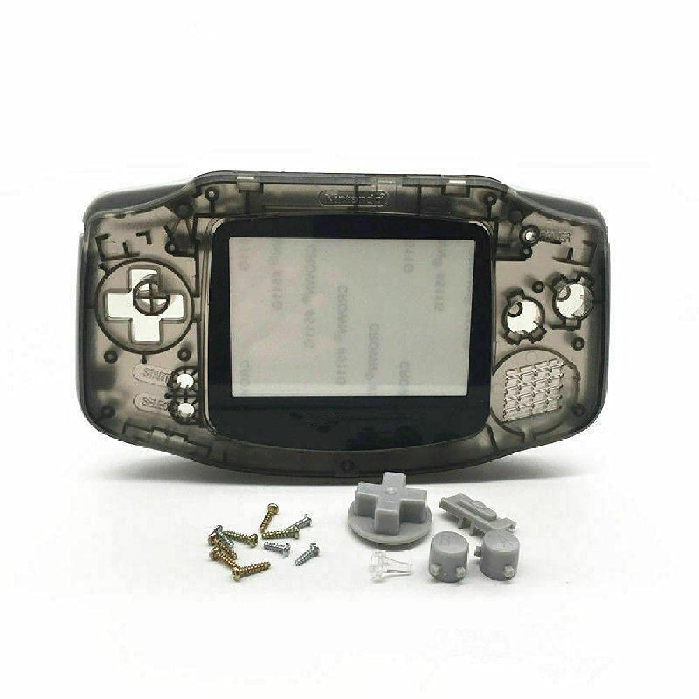 MOOKEENONE Replacement Housing Shell Button PartsRepair Clear Repair Case for Gameboy Advance