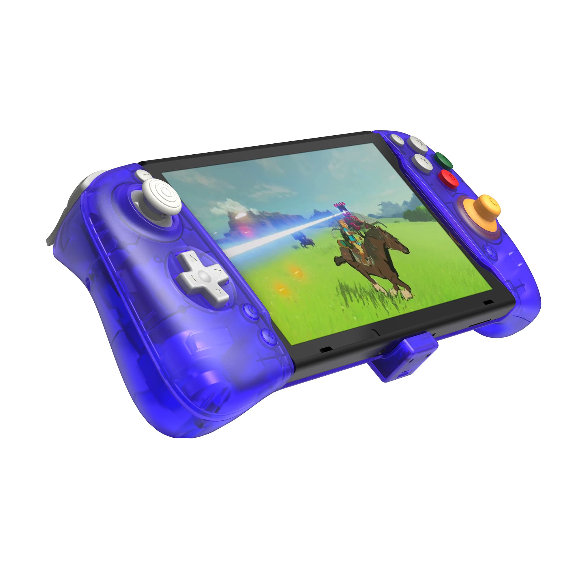 RETROFLAG Handheld Controller Compatible with Nintendo Switch LCD/Switch OLED, One-Piece Joypad, Plug and Play Motion Control and Dual Motor Vibration and PD Fast Charge