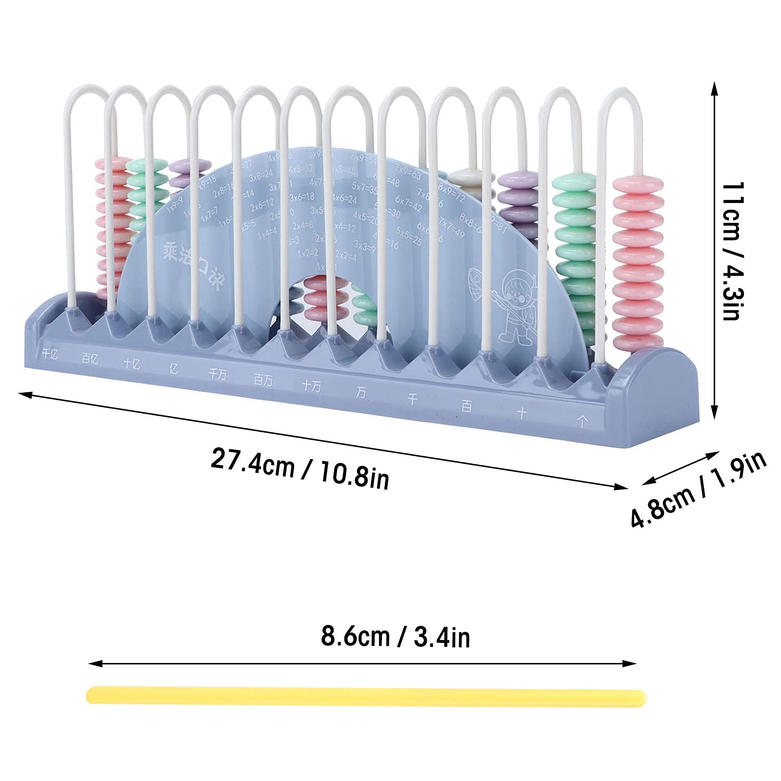 Educational Math Games Preschool Learning Toys , babies Abacus Colorful Plastic Educational Abacus with Counting Sticks for babies Number Learning Toy , babies Abacus Colorful Plastic Educati