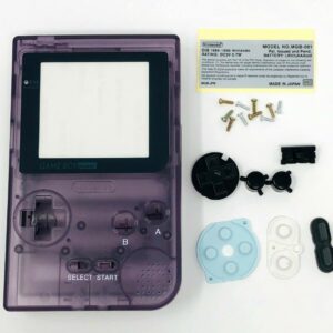 MOOKEENONE Easy Installation Housing Shell Case Screen Atomic Monitor Cover for GBP for Game Boy Pocket Purple Repair Parts