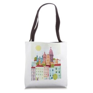 madrid spain travel souvenir tote bag