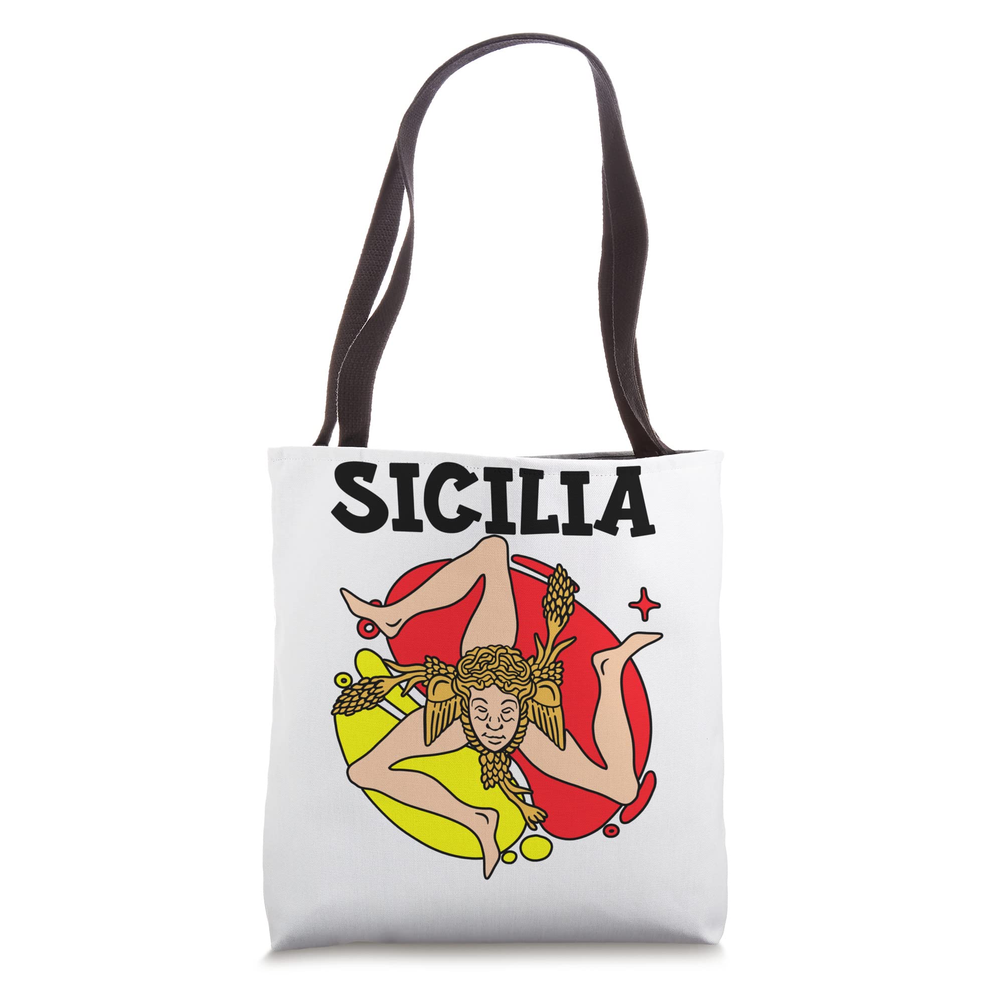 Sicilia Flag Sicily Palermo Italy Tote Bag