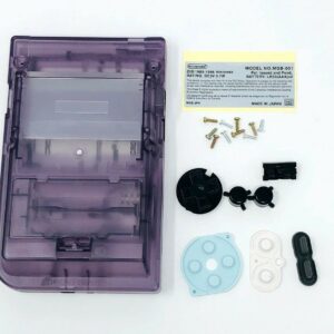 MOOKEENONE Easy Installation Housing Shell Case Screen Atomic Monitor Cover for GBP for Game Boy Pocket Purple Repair Parts