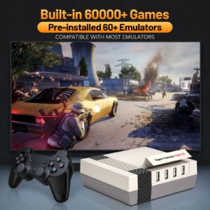 Kinhank Super Console Cube X3 Retro Game Console with 60000+ Games, EmuELEC 4.5/Android 9.0/CoreE 3 Systems in 1,2.4G+5G,BT 4.0,Compatible with 65+ Emulators