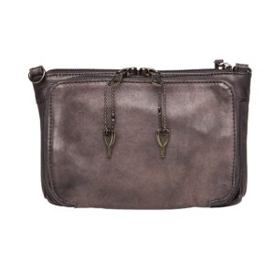 Lady Conceal Concealed Carry Locking Crossbody Amelia for an Extra-Small Framed Handgun (Gray)