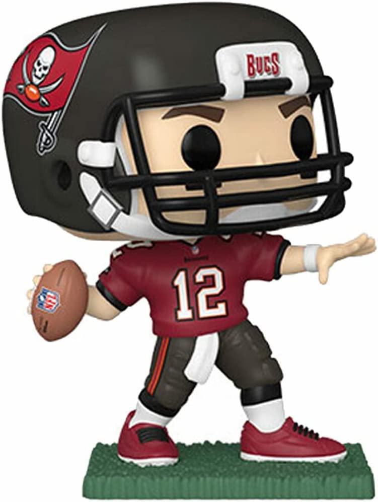 Pop Sports: Bucs Tom Brady #157 Vinyl Figure (Bundle with Compatible Protector Case and Funko Pop Shipper Box for Additional Protection)