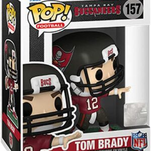 Pop Sports: Bucs Tom Brady #157 Vinyl Figure (Bundle with Compatible Protector Case and Funko Pop Shipper Box for Additional Protection)