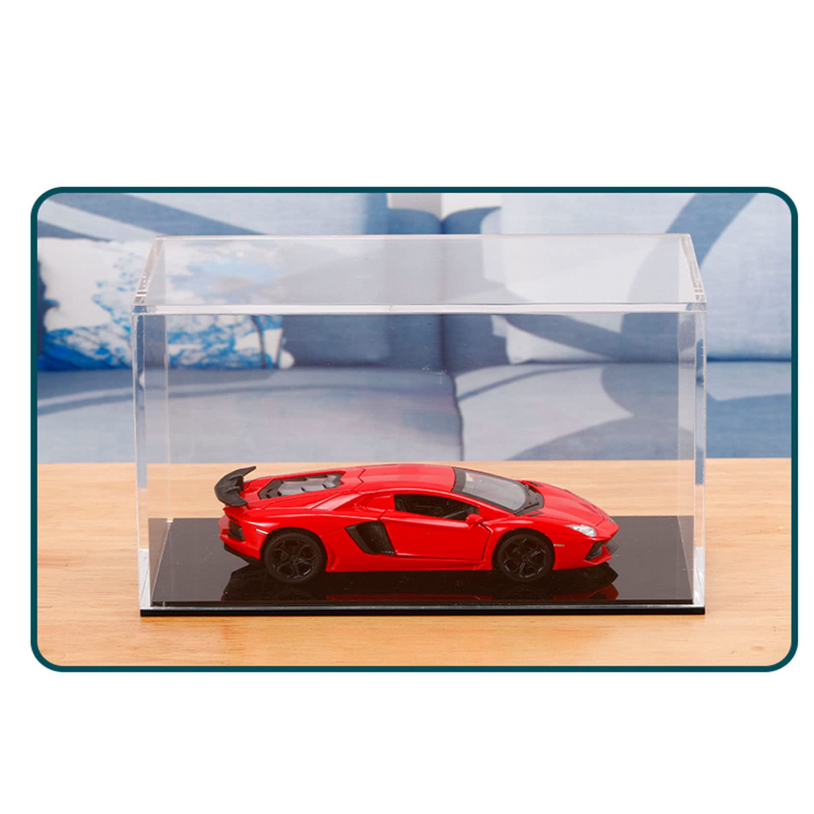 Clear Acrylic Display Case Box ，Versatile Collectibles Display Dustproof Showcase with Thickening Base，for Display Action Figures Home Storage Organizing Toys (12x8x6 inch/30x20x15cm)