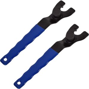 bluestars 2 packs sewa20 adjustable lock-nut grinder wrench - exact fit for dewalt bosch & other grinders (10-30mm)