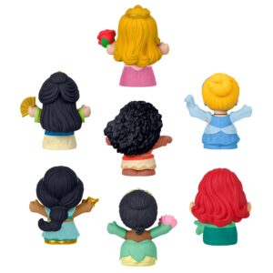 fisher-price little people disney princess toys, set of 7 character figures for toddler and preschool pretend play