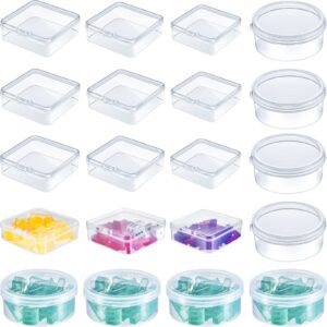 20 pcs clear board game tokens storage containers trays, board game storage containers, assorted sizes storage boxes game components, plastic storage containers with lids game pieces, dice, tokens