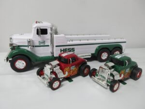 hess toy truck 2022 flatbed truck and hot rods