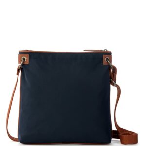 The Sak Esperato Nylon Flat Crossbody in Eco Twill, Adjustable Repreve Webbing Strap, Navy