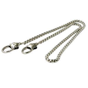 replacement metal purse chain strap handle shoulder crossbody handbag silver 47.24inch